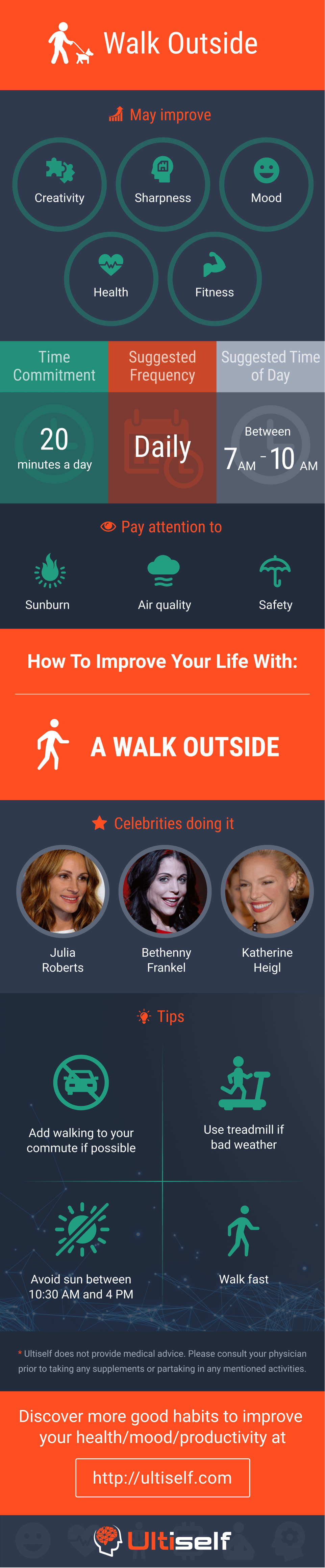 How Walking Outside Will Improve Your Health | Ultiself Habits