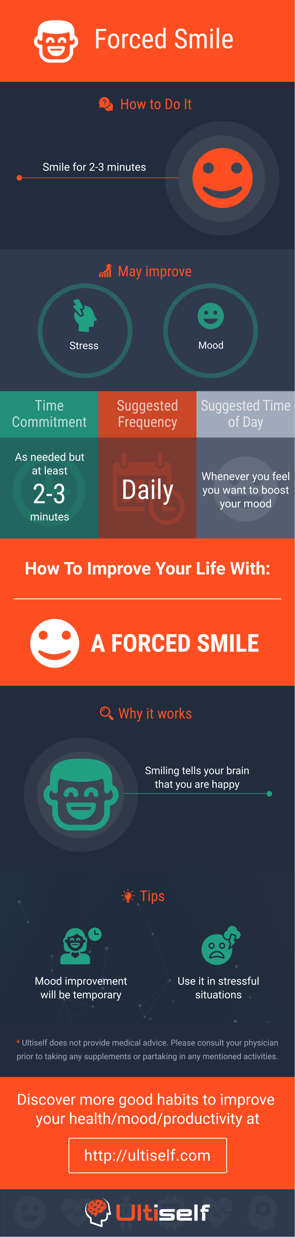 How Forcing A Smile Can Improve Your Life | Ultiself Habits